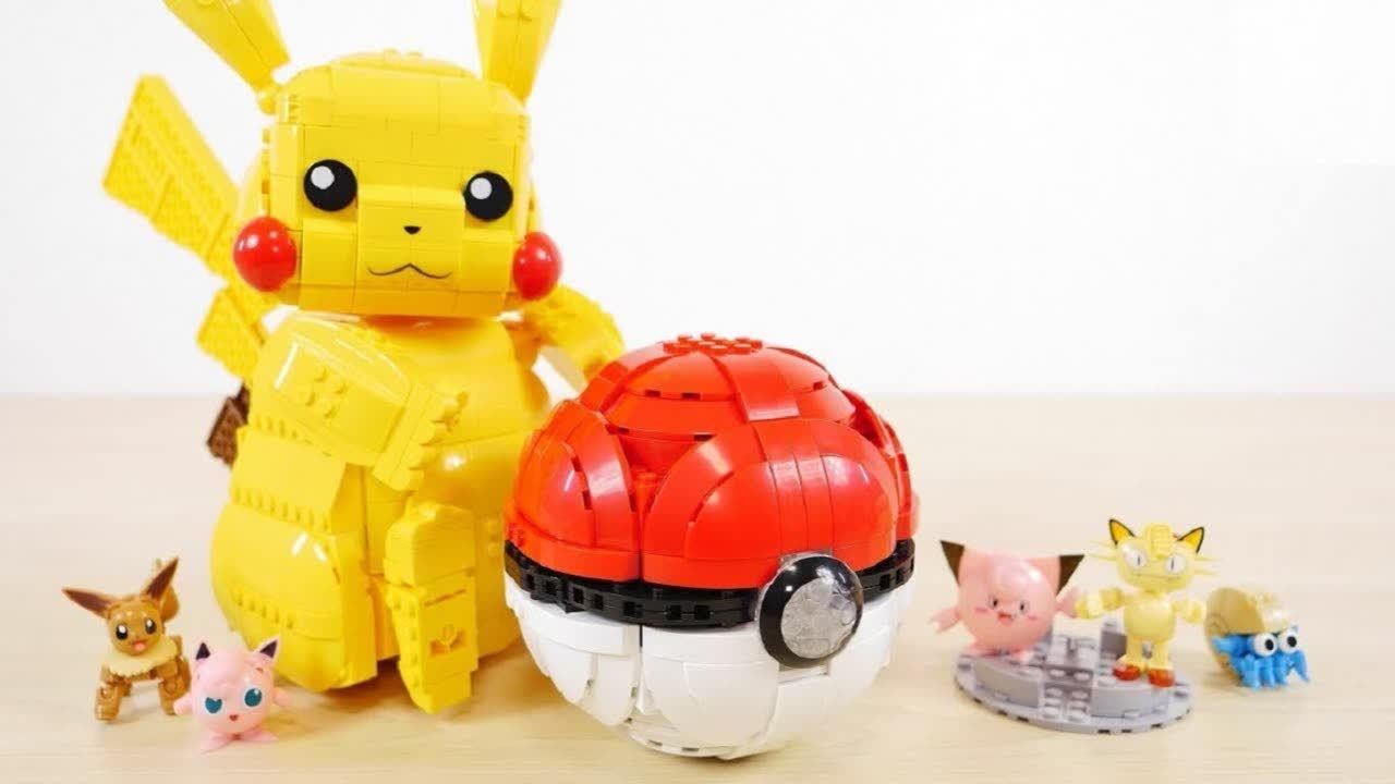 乐高零件拼搭宝可梦精灵球玩具