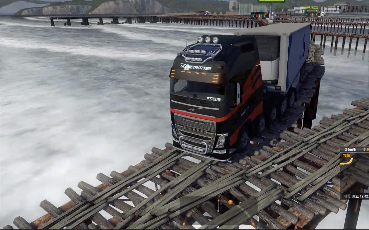 ...蛮好蛮好】欧洲卡车模拟2 挑战极限 神话结束《2015跨年地图》(3)