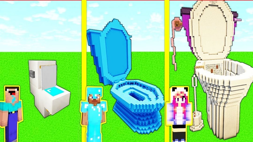 【貂蝉】我的世界 厕所建造挑战