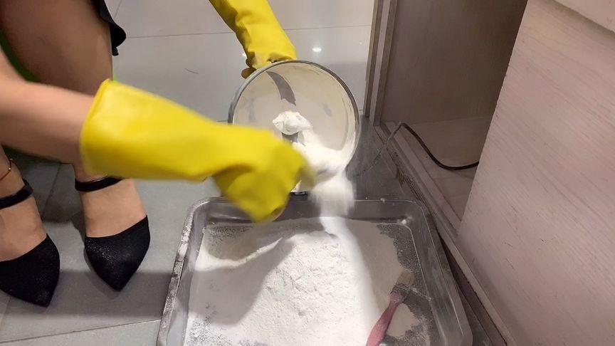 以前买的珍珠粉,里面掺了贝壳粉?小姨妈带大家看看打磨过程.