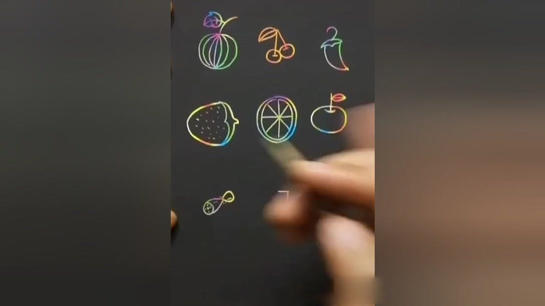看到数字了吗,可以拿来画蔬菜水果哦#育儿简笔画