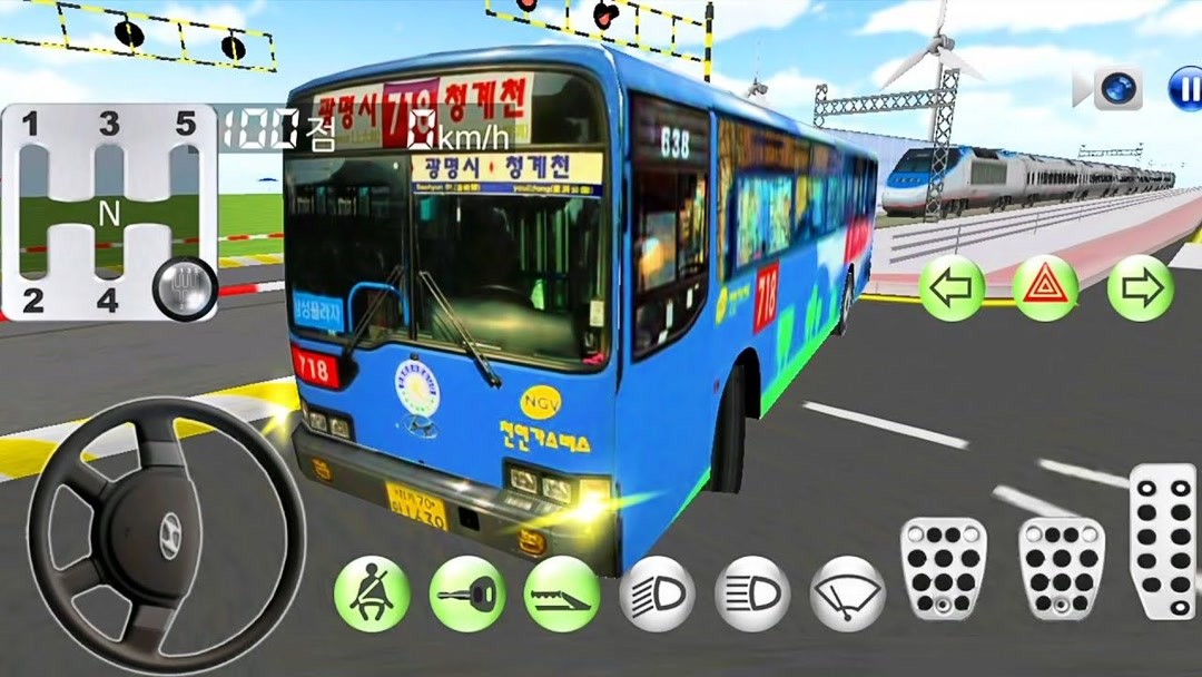 模拟儿童玩具:汽车驾驶模拟器-公共汽车驾照考试