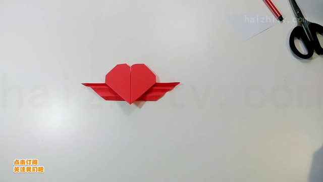 折纸视频教程:立体心形,折纸大全