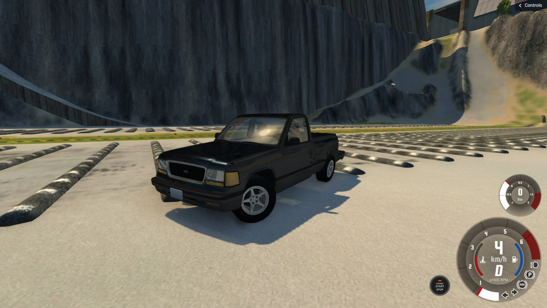 车祸模拟器:车内视角开车过减速带,感觉这车都不受我控制!