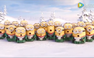 呆萌小黄人教大家唱《铃儿响叮当》,萌萌的圣诞神曲学起来~