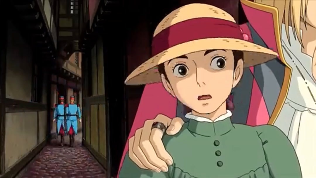 《哈尔的移动城堡》 哈尔与苏菲的第一次相遇