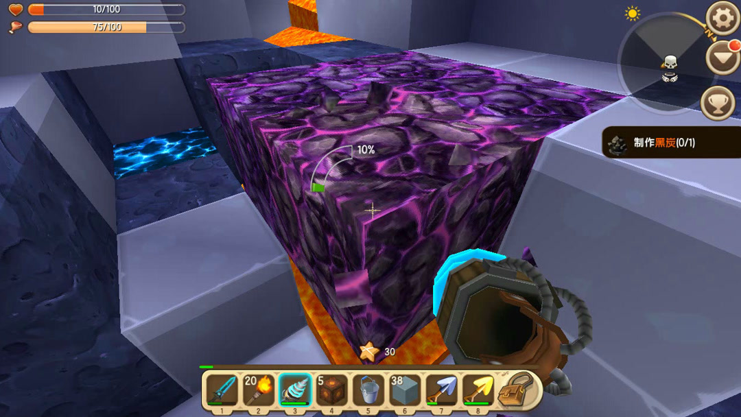 迷你世界:为了制作十四个地心门框,消耗了好多星星