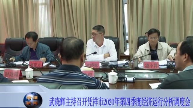 武晓辉主持召开凭祥市2020年第四季度经济运行分析调度会