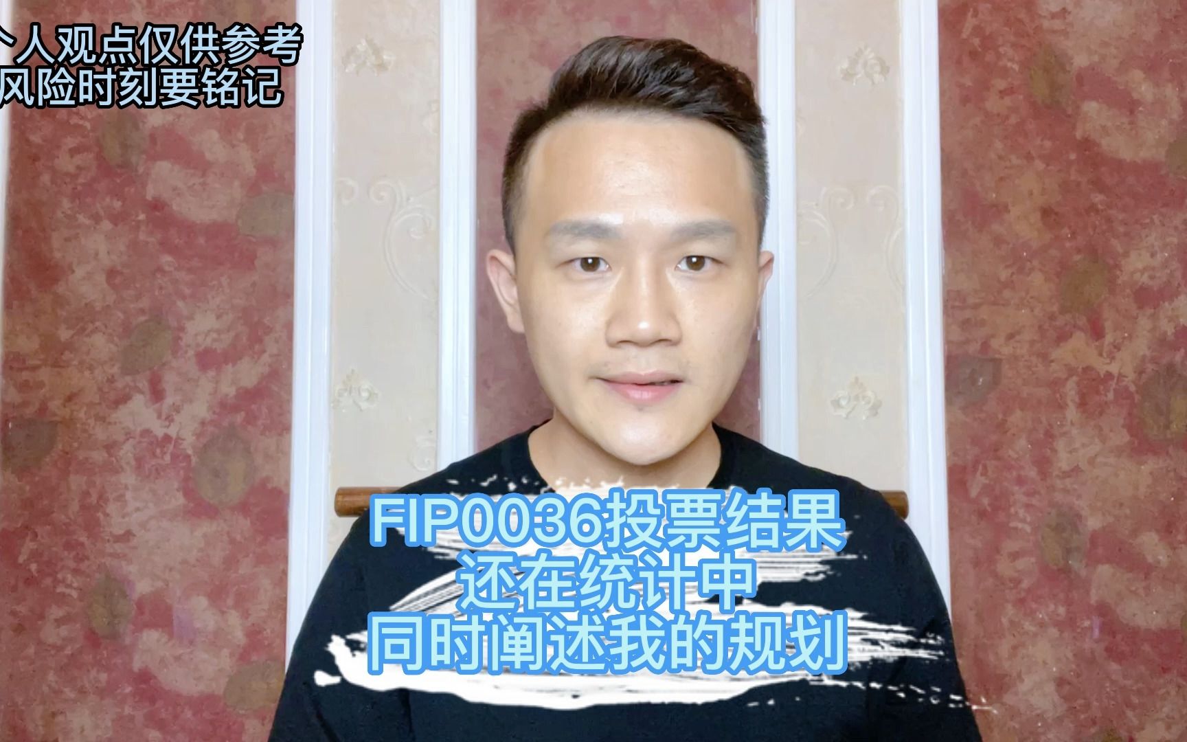 FIP0036投票结果还在统计中,同时阐述我的规划