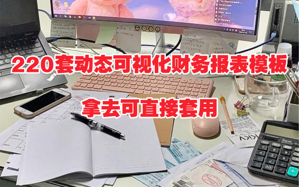 熬了3天3夜,编制了220套动态可视化财务报表模板,带入数据3s成图,拿...
