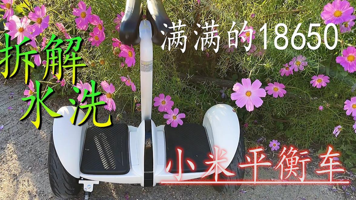 拆解水洗小米平衡车 顺便看看里面有多少颗18650电芯