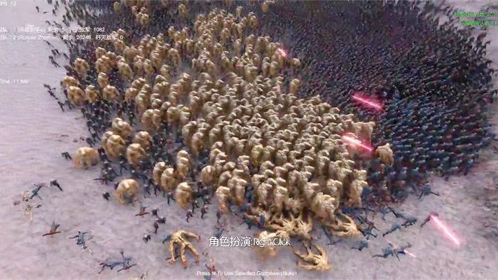 史诗战争模拟器游戏 1万新丧尸vs1万僵尸