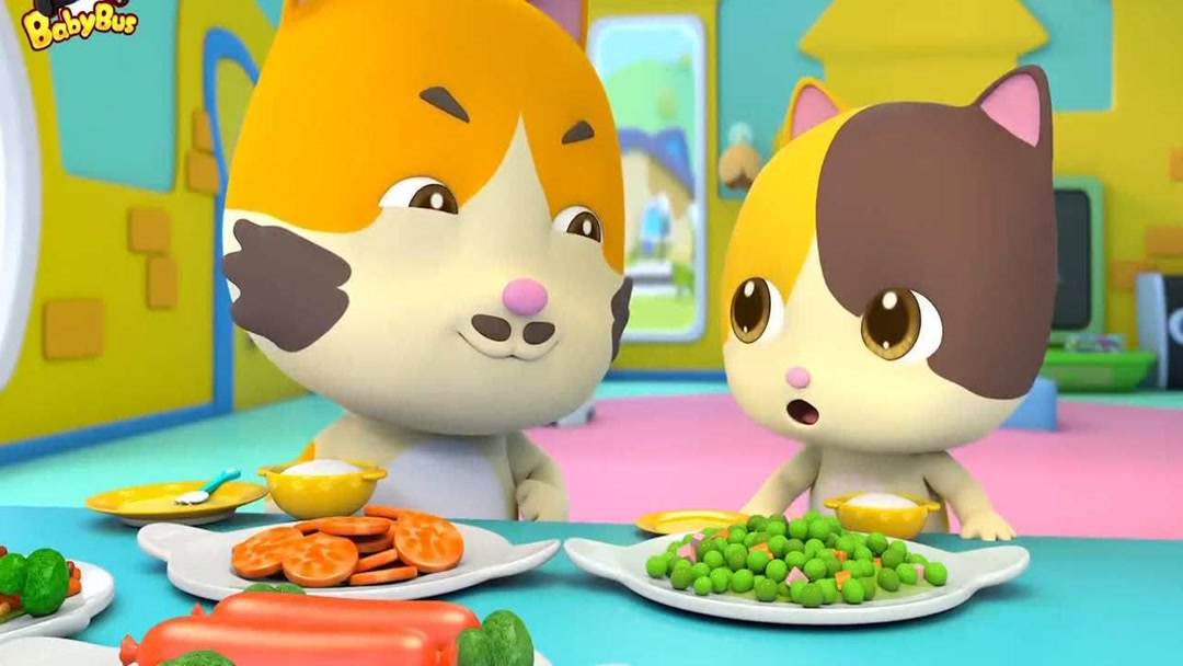 宝宝巴士:餐桌礼仪歌最新好习惯卡通动画儿童动画片