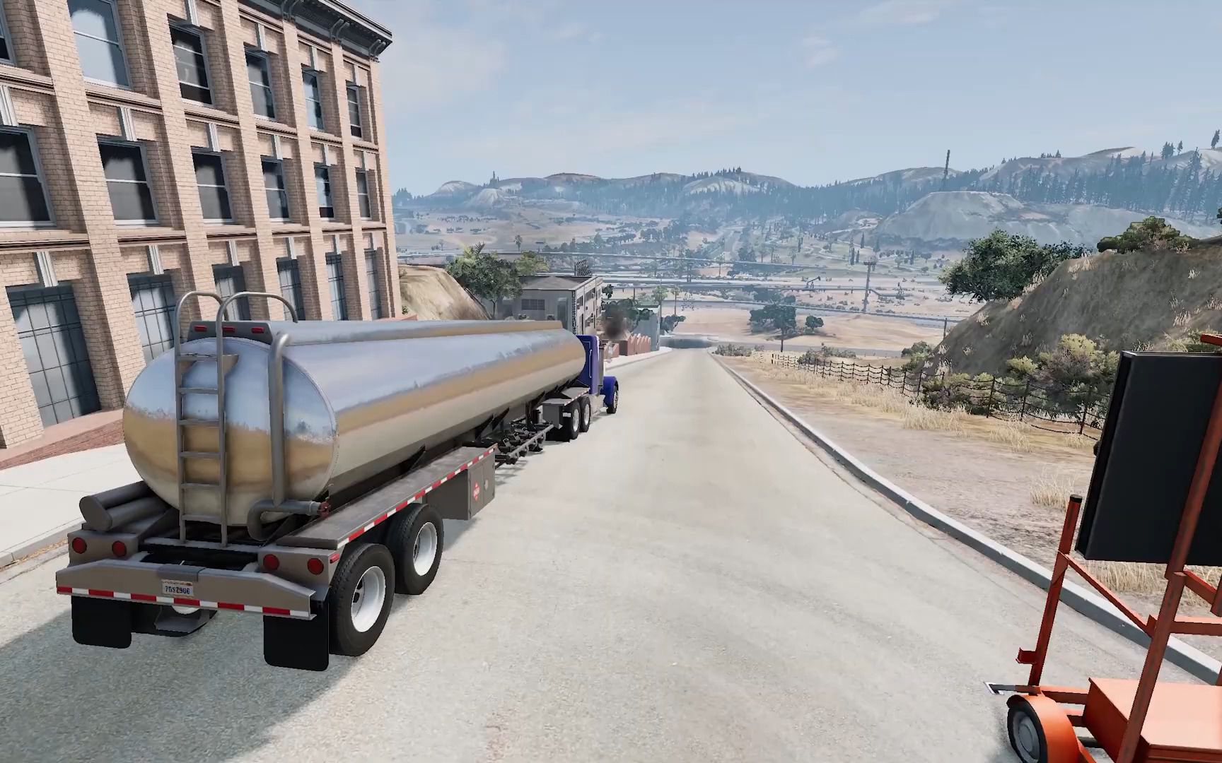 【车祸模拟】卡车挑战高速冲过大坑