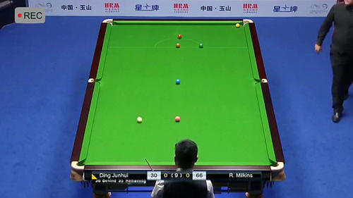丁俊晖做成六星连珠斯诺克防守!