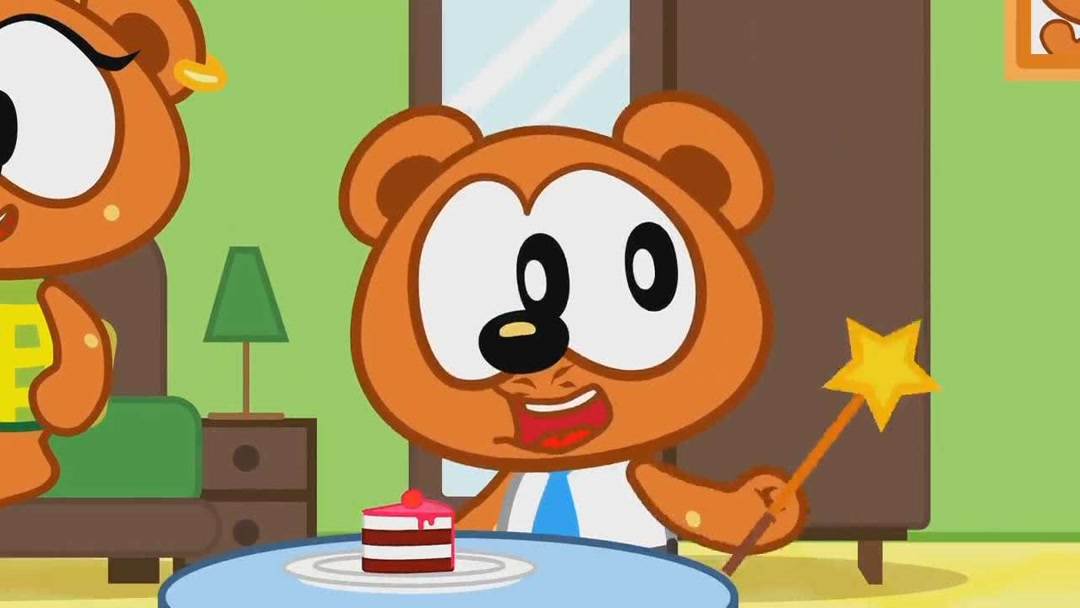 彩色小熊儿童喜剧动画片,熊仔的魔法棒