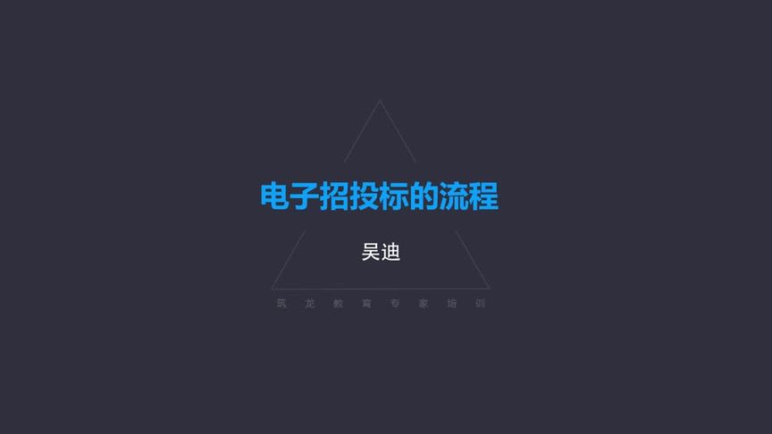 57.电子招投标的流程
