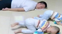 闭关修炼8天时间,广东父子三人都魔怔了,无聊学起蚯蚓爬动!