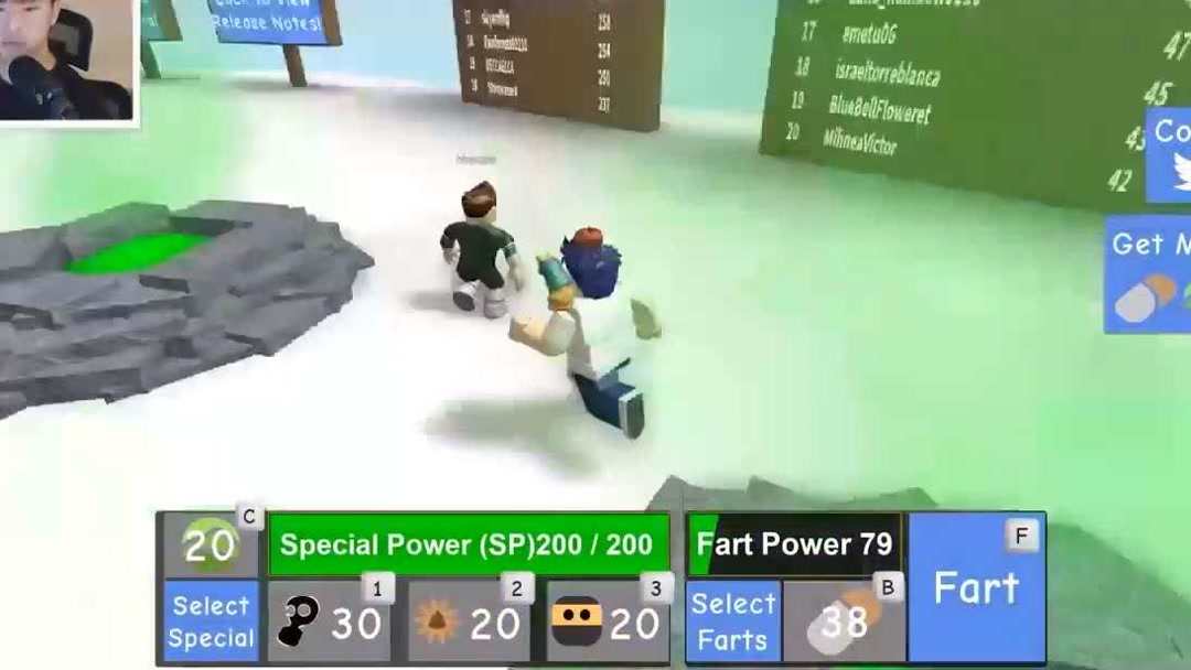 小飞象解说 Roblox放屁模拟器 把肚子吃坏了! 怎么会那