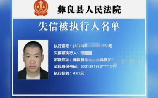 这恐怕是全网最悲催的失信被执行人了!你能相信吗?他的执行标的只有...