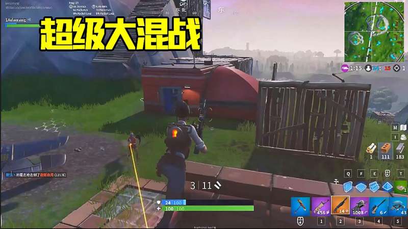 堡垒之夜:游戏中让人肾上腺素飙升的环节,混战打得我心跳加速呀