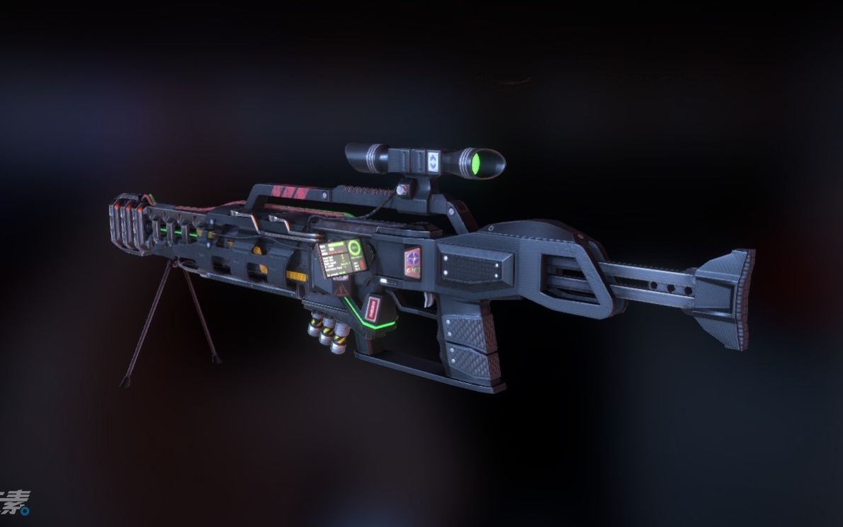 3Dmax零基础枪械建模--枪械模型入门制作讲解