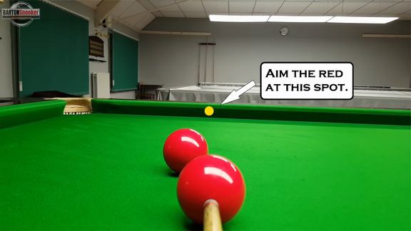 【Barton斯诺克教学026】组合球的瞄准原理和神奇的挤压效应