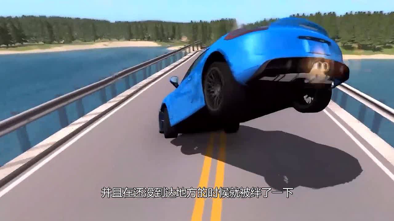 汽车高速行驶,挑战极限穿过大片"岩浆路",3D动画模拟太带感