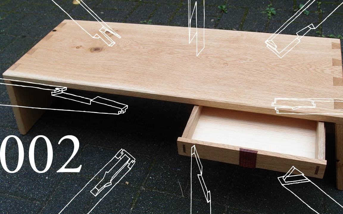手工榫卯的魅力|100%木质电脑桌(不含胶水、没有螺丝)【木工】
