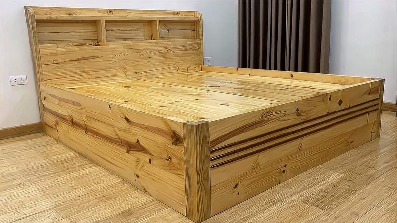 农村木匠教你“自制实木床”,比买的更漂亮、更结实,简单易学