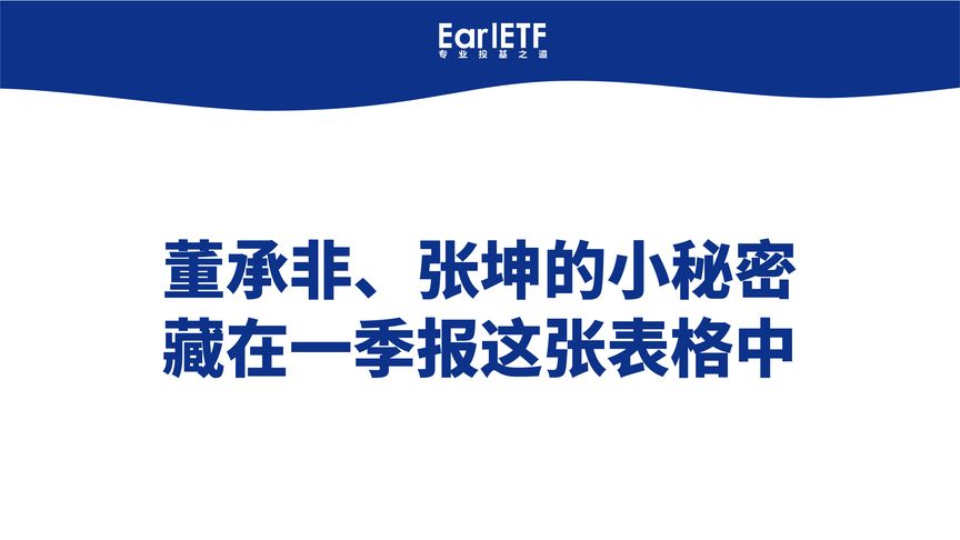 董承非、张坤一季报的小秘密,藏在这张表格中