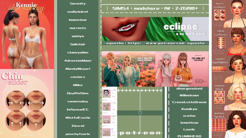 【木湾弥黛】模拟人生4mod分享|万粉福利EA大辑篇