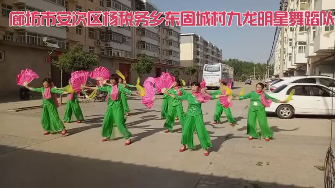 廊坊市安次区杨税务乡东固城村九龙明星舞蹈队燕赵情怀广场舞视频