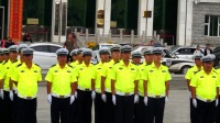 抚松县交警队列交通指挥手势汇报表演-2017年9月