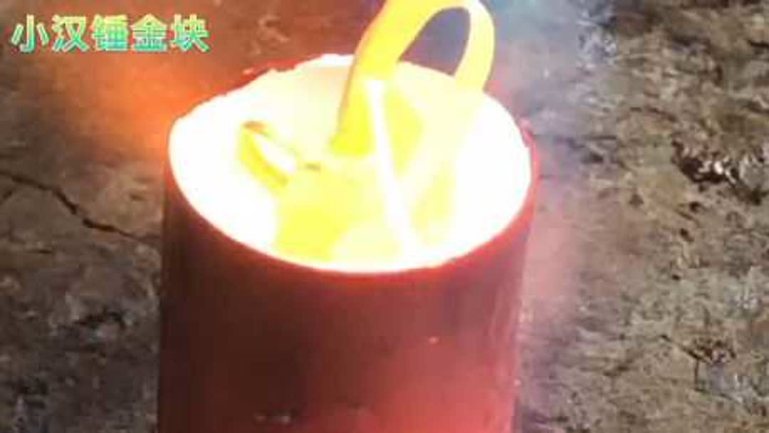 黄金加工!倒模加工一对黄金五叶花耳钉,这样加工好看吗?