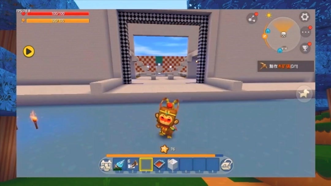 迷你世界:半仙建造飞船,360度无死角飞行,拉人载物的不二之选