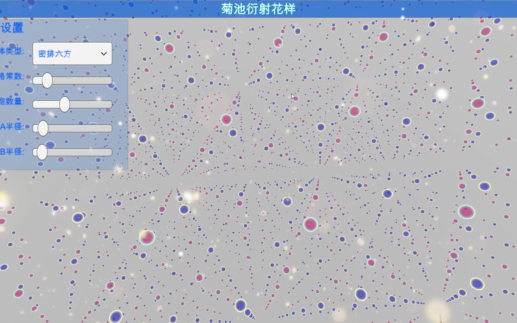 晶体衍射图样模拟
