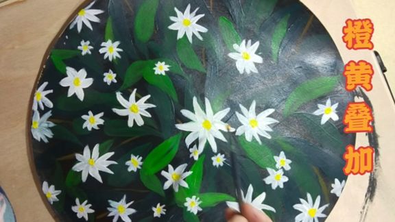 学画画,很简单!丙烯小菊花