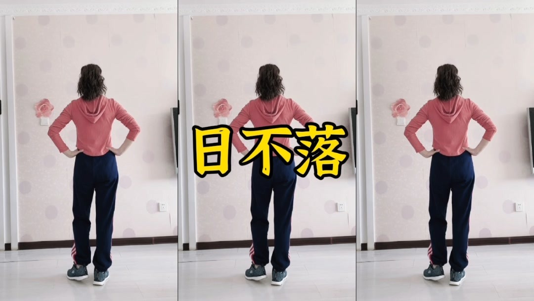 广场舞《日不落》背面版,节奏明快,舞步简单易学