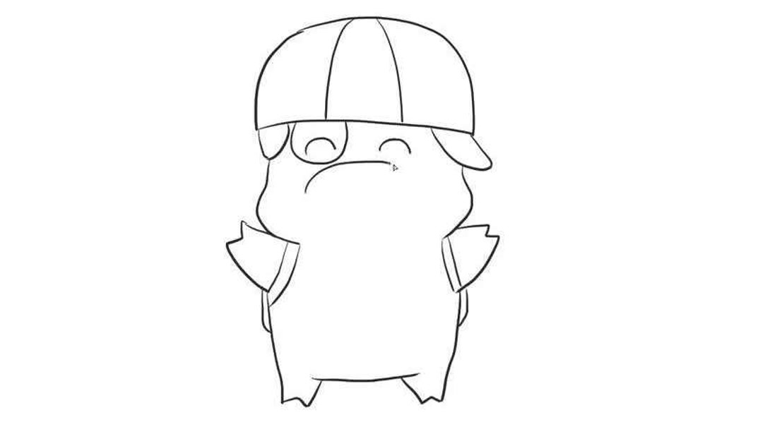 可爱的麦兜小猪儿童亲子简笔画宝宝轻松学画画