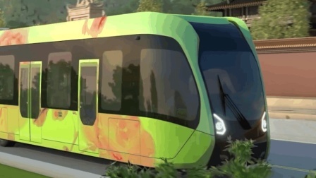 中国制造火了!全球首创"无轨"列车,不用轨道照样可以运行!