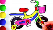 童趣虎绘画:图画漂亮的自行车,创意美术课程