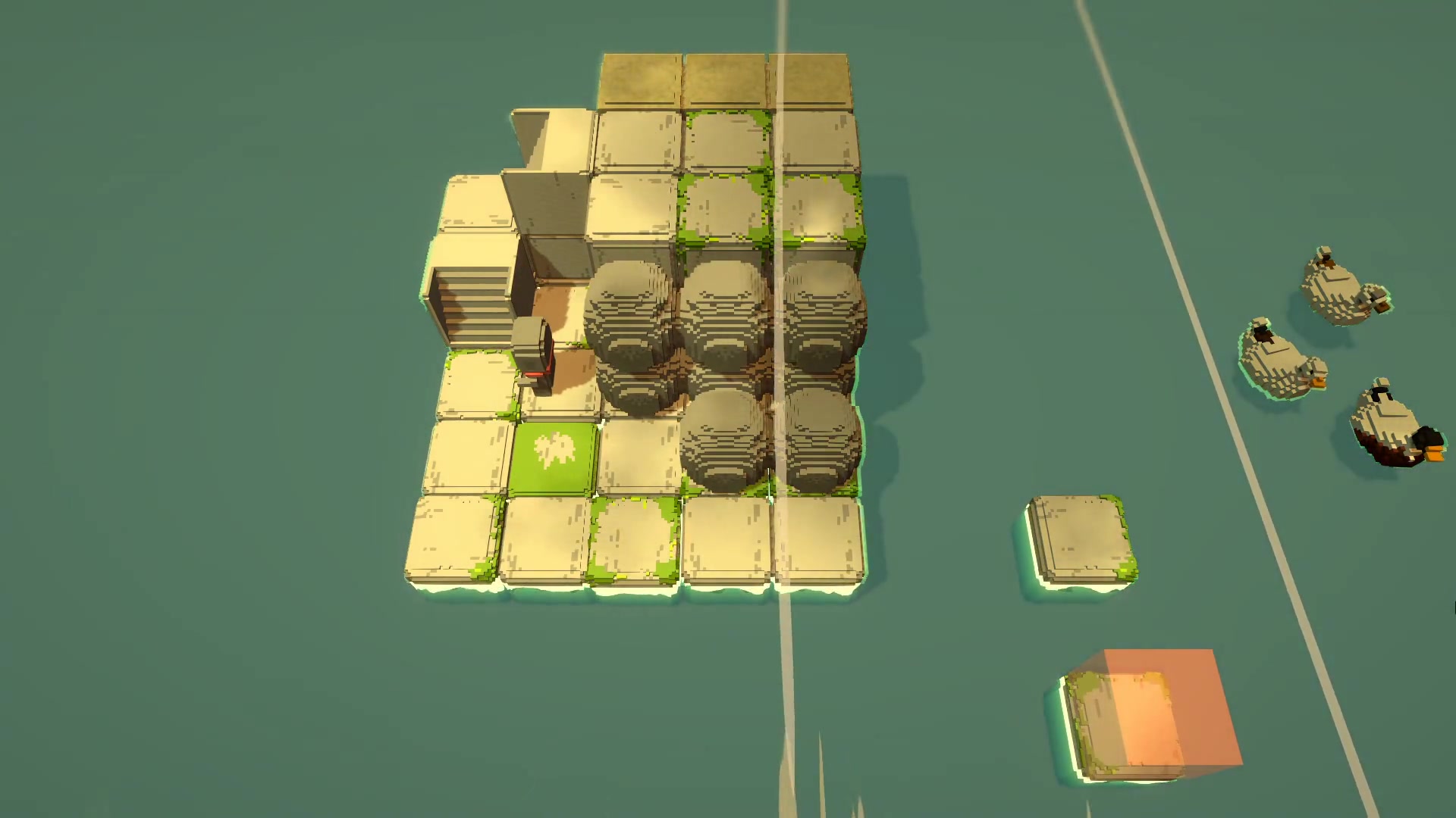 有趣的国产独立类推箱游戏——小石头人踏上旅程通关流程