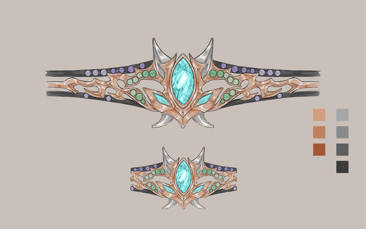 【珠宝设计】魈戒指绘画过程 十倍速录屏 客订设计他人禁止使用