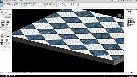 Revit复合材质地面建模方法