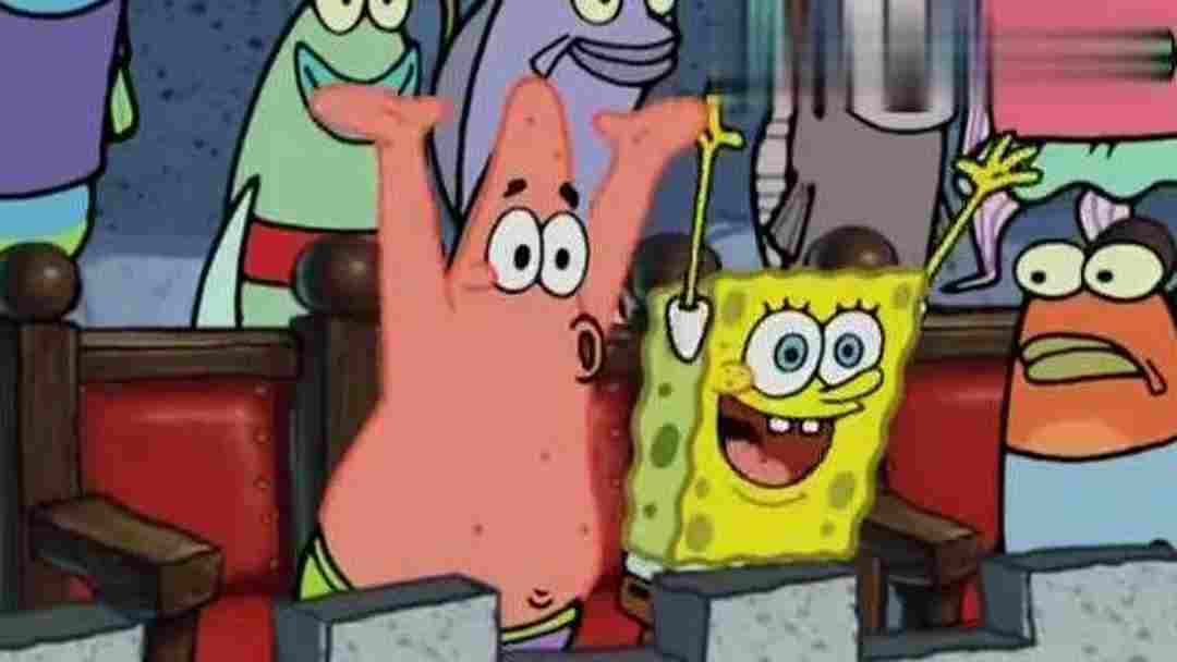 海绵宝宝和派大星在看什么