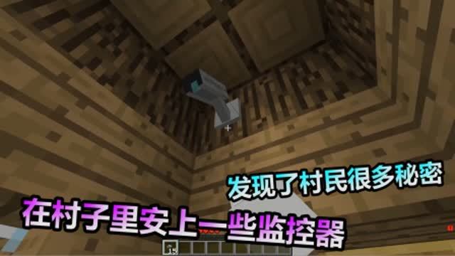 我的世界:在村子里安上了一些监控摄像头
