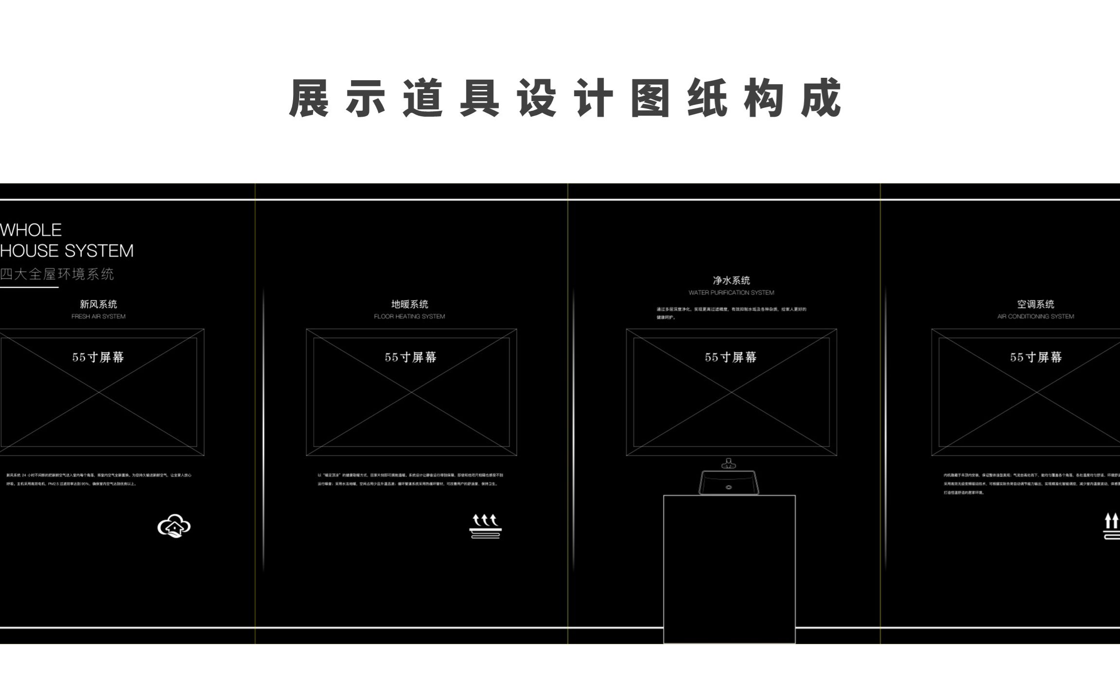 展示道具设计图纸构成