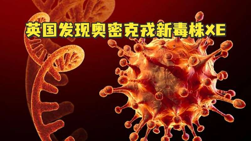 英国发现奥密克戎新毒株XE,传播速度比BA.2快约10%