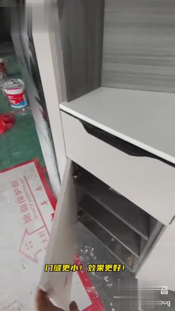 《定制家居设计》像这样的入户斜角柜,斜边门如何画?结构如何设计,...